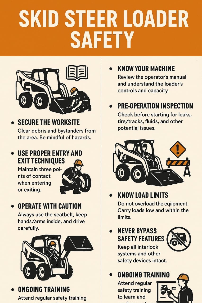 Skid Steer Loader Safety - hzexcavator.com